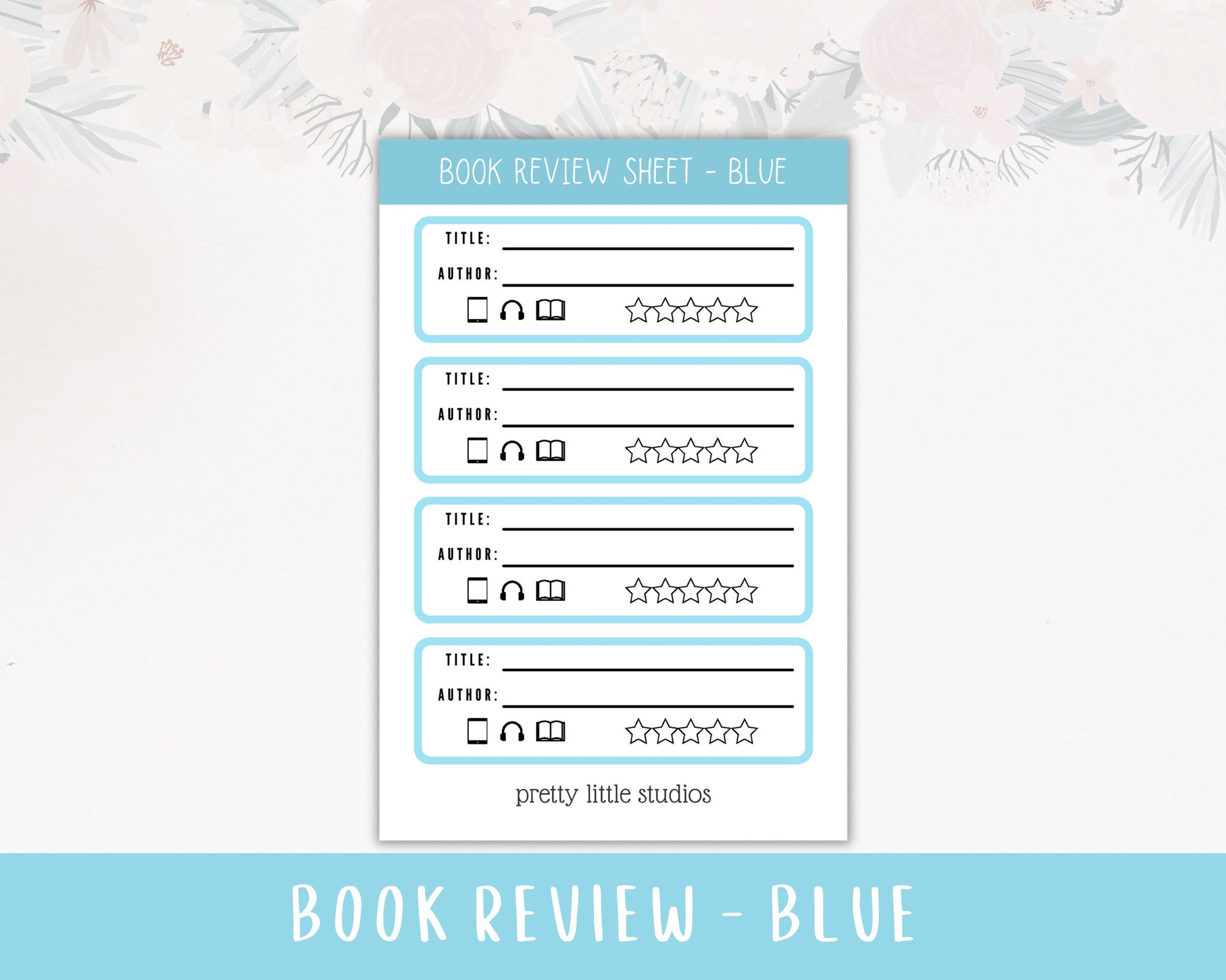 Book Review Sticker Sheets - Bullet Journal Stickers - Planner Sticker ...